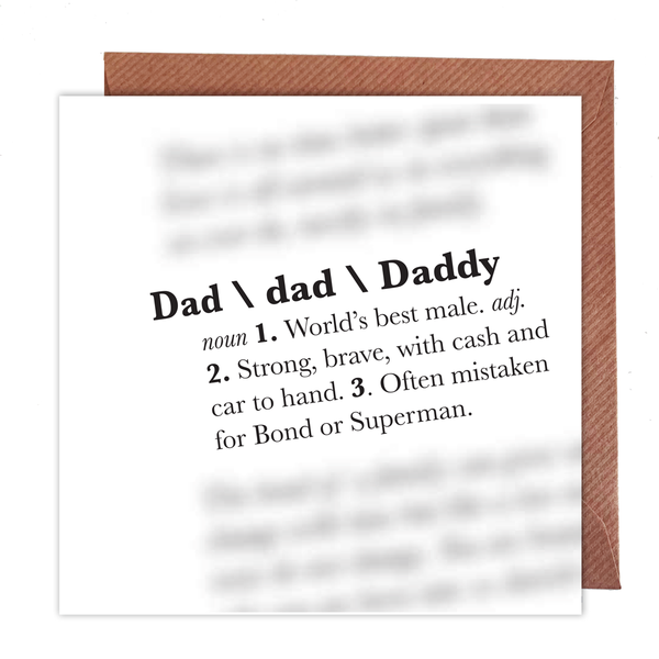 Dad Definition Card – Vitamin Sea Southsea